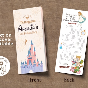 Printable Disneyland Activity Sheet, Disneyland Coloring Page, Kids ...