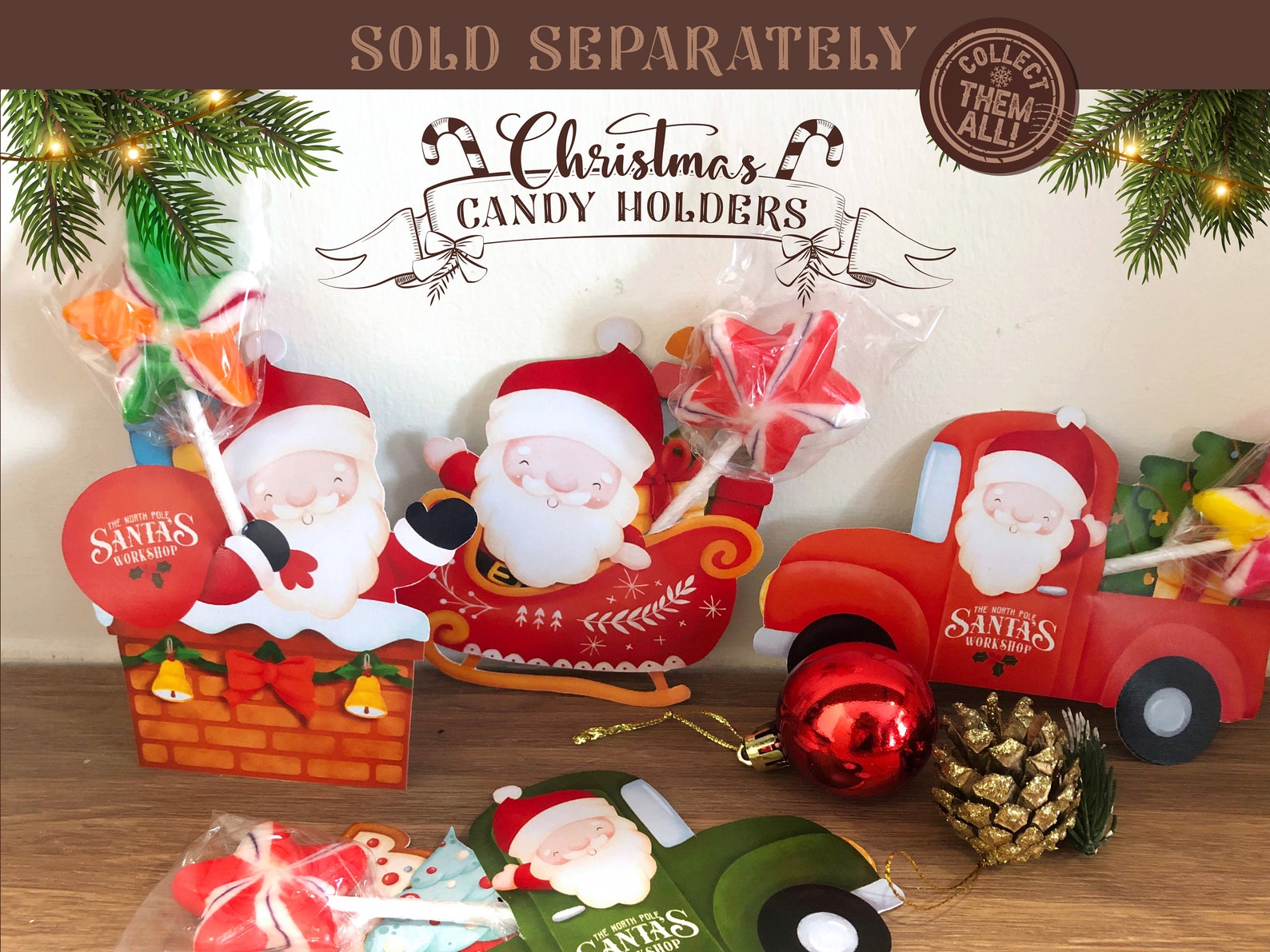 Christmas Candy Cane Holders | Christmas Candy Holders | Christmas ...