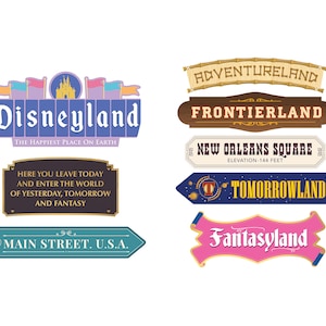 Disneyland Party Directional Sign, Mickey Birthday, Princess Birthday ...