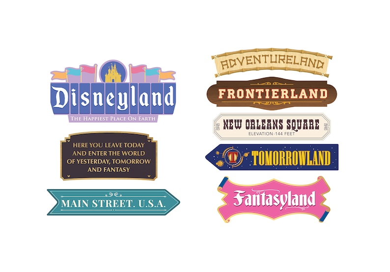 Disneyland Party Directional Sign, Mickey Birthday, Princess Birthday ...