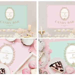 Editable French Cafe Party Kit, Paris Cafe Birthday Party Decor ...