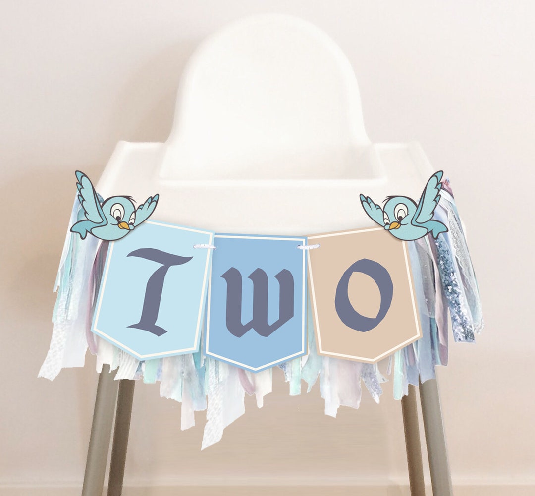 Printable Disneyland 2nd Birthday High Chair Banner Banner, Happiest ...