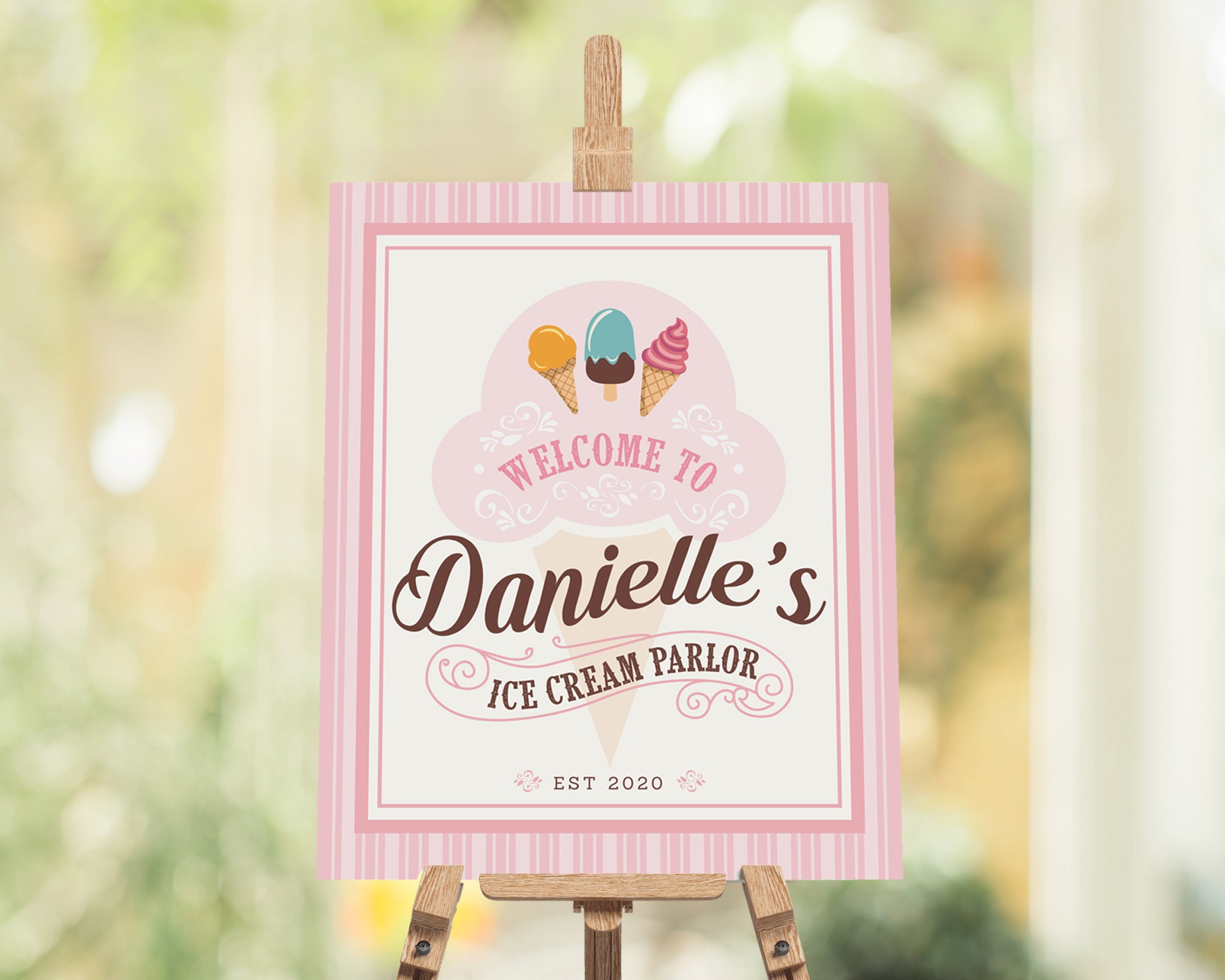 Printable Ice Cream Parlor Sign Perfect for any ice cream | Etsy