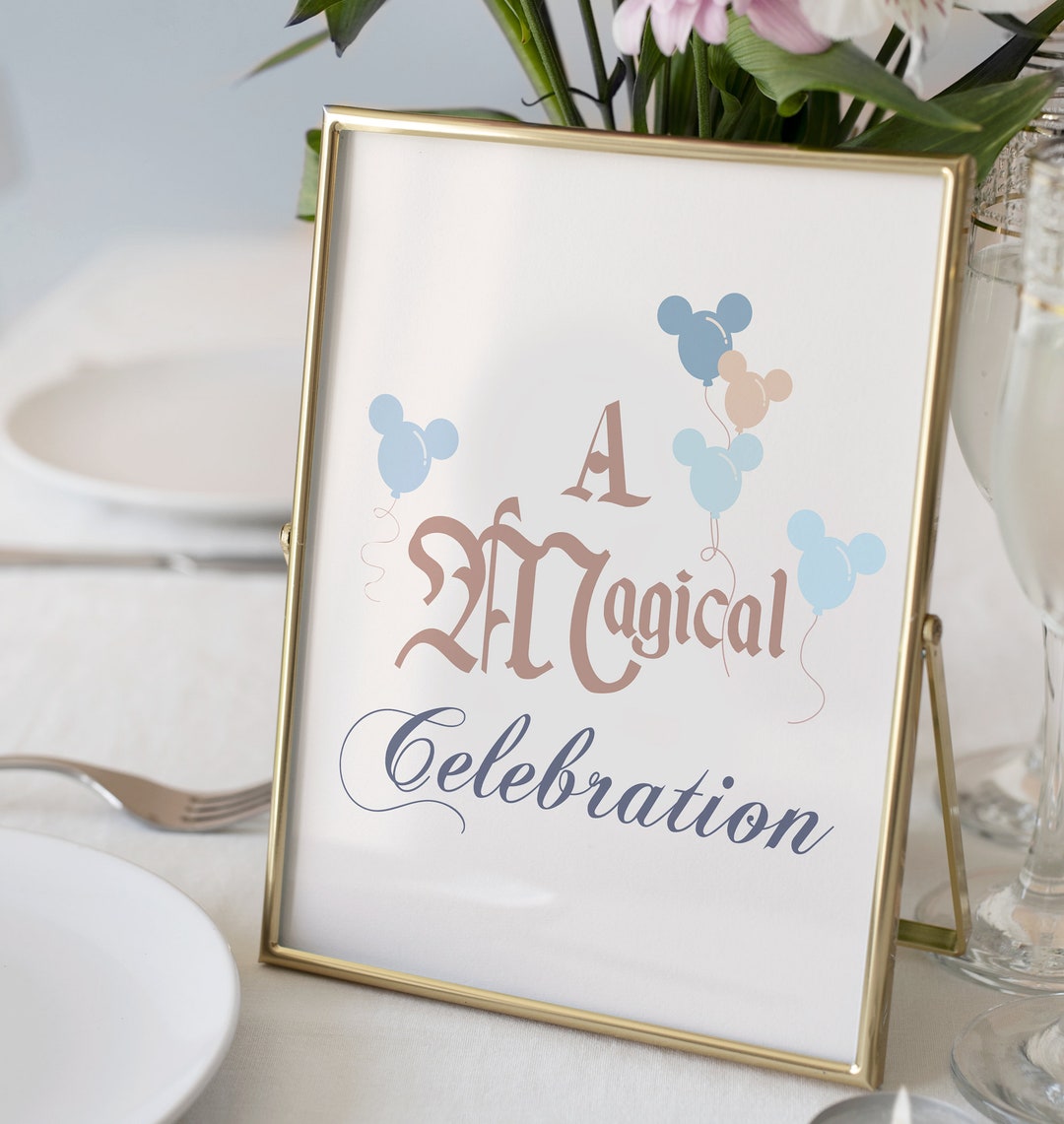 Printable Disneyland Birthday Sign, Happiest Birthday on Earth, Mickey ...