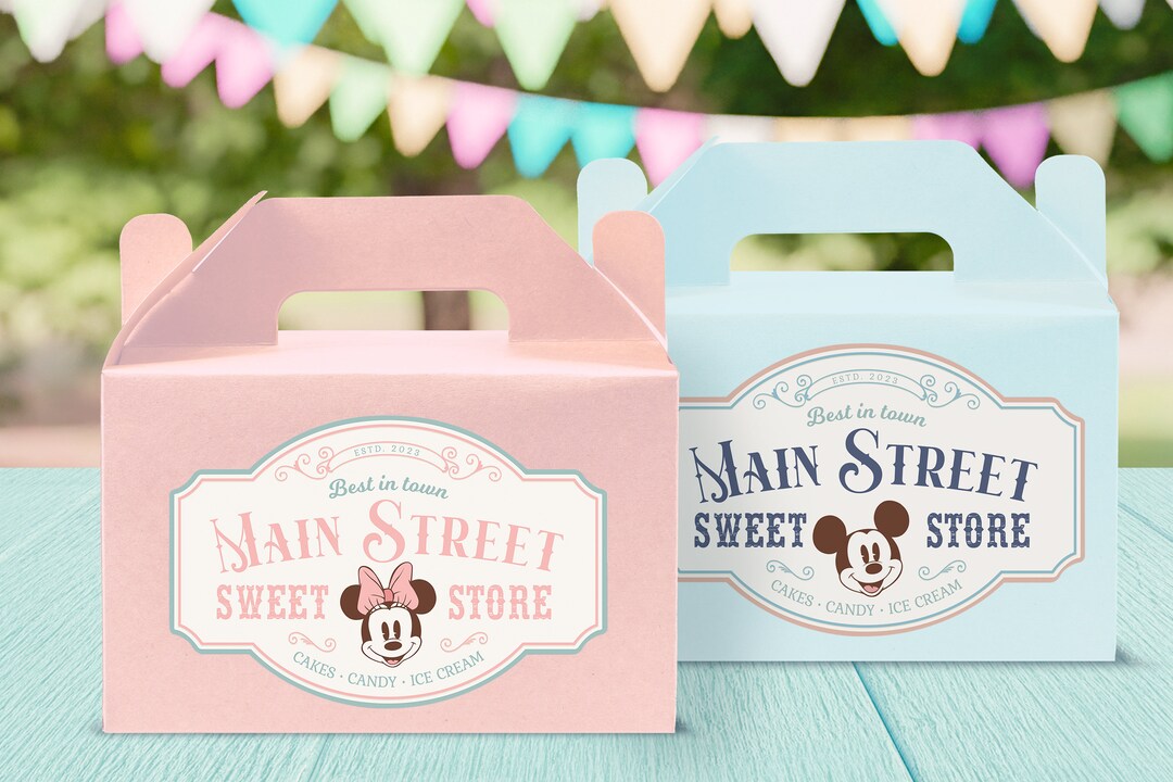Printable Mickey & Minnie Sweet Store Label, Main Street Candy Shop ...