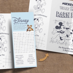 Printable Disneyland Activity Sheet, Disneyland Coloring Page, Kids ...