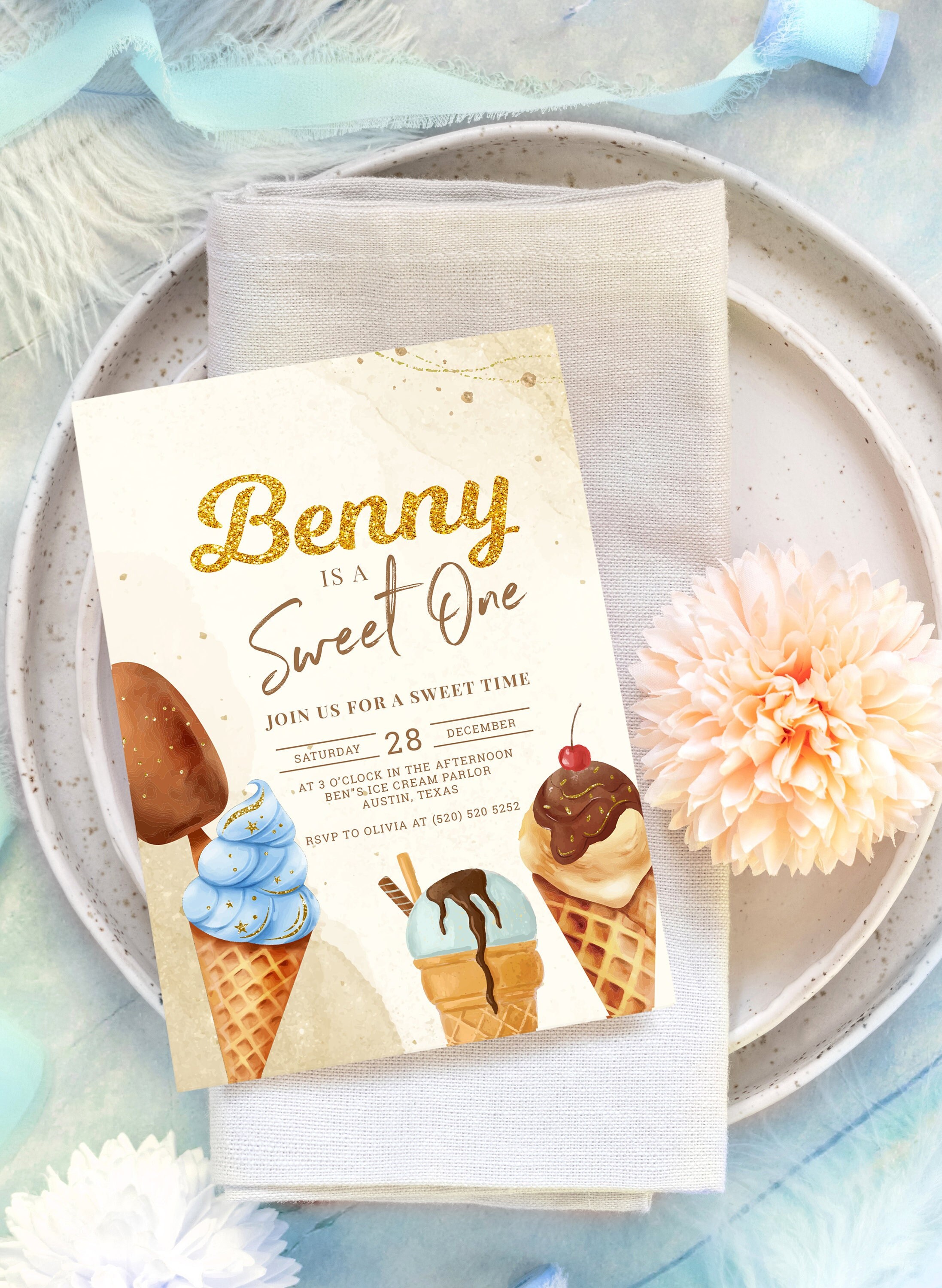 Printable Ice Cream Parlor Sticker Ice Cream Tub Label - Etsy