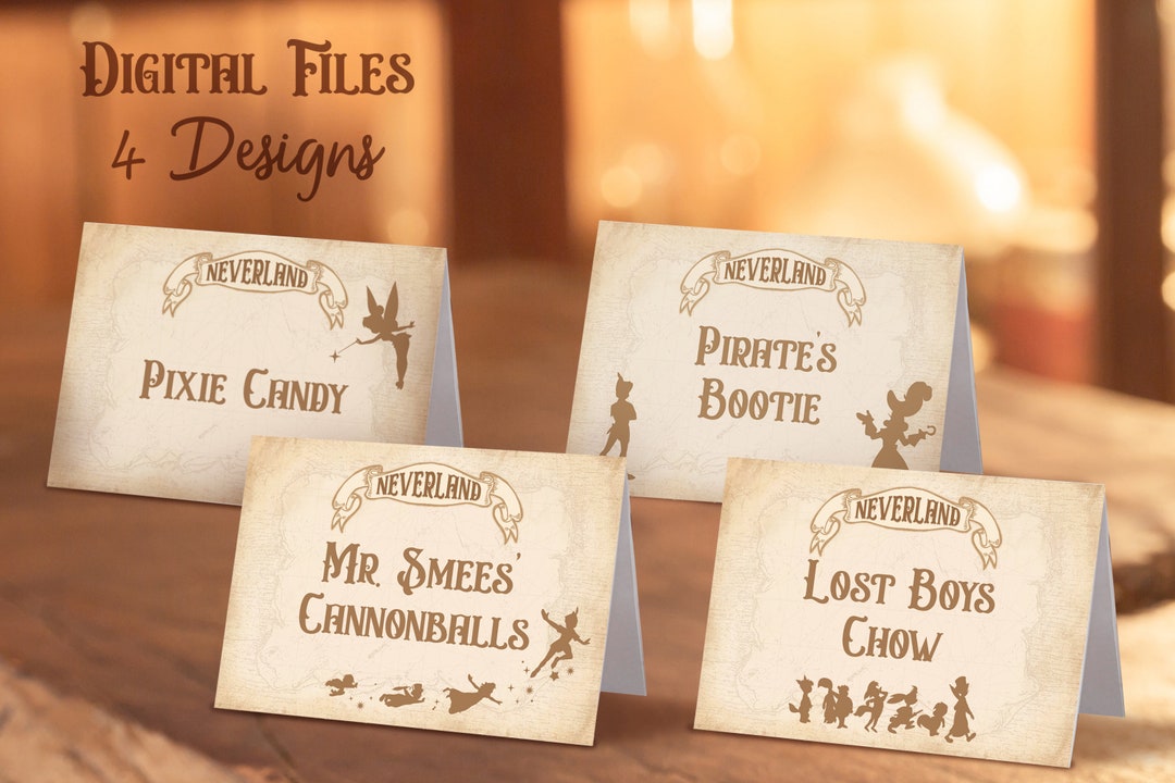 Neverland Party Food Tent, Peter Pan Party Food Label, Perfect for Any ...