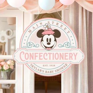 Minnie Confectionery Sign, Main Street Confectionery, Minnie Birthday ...