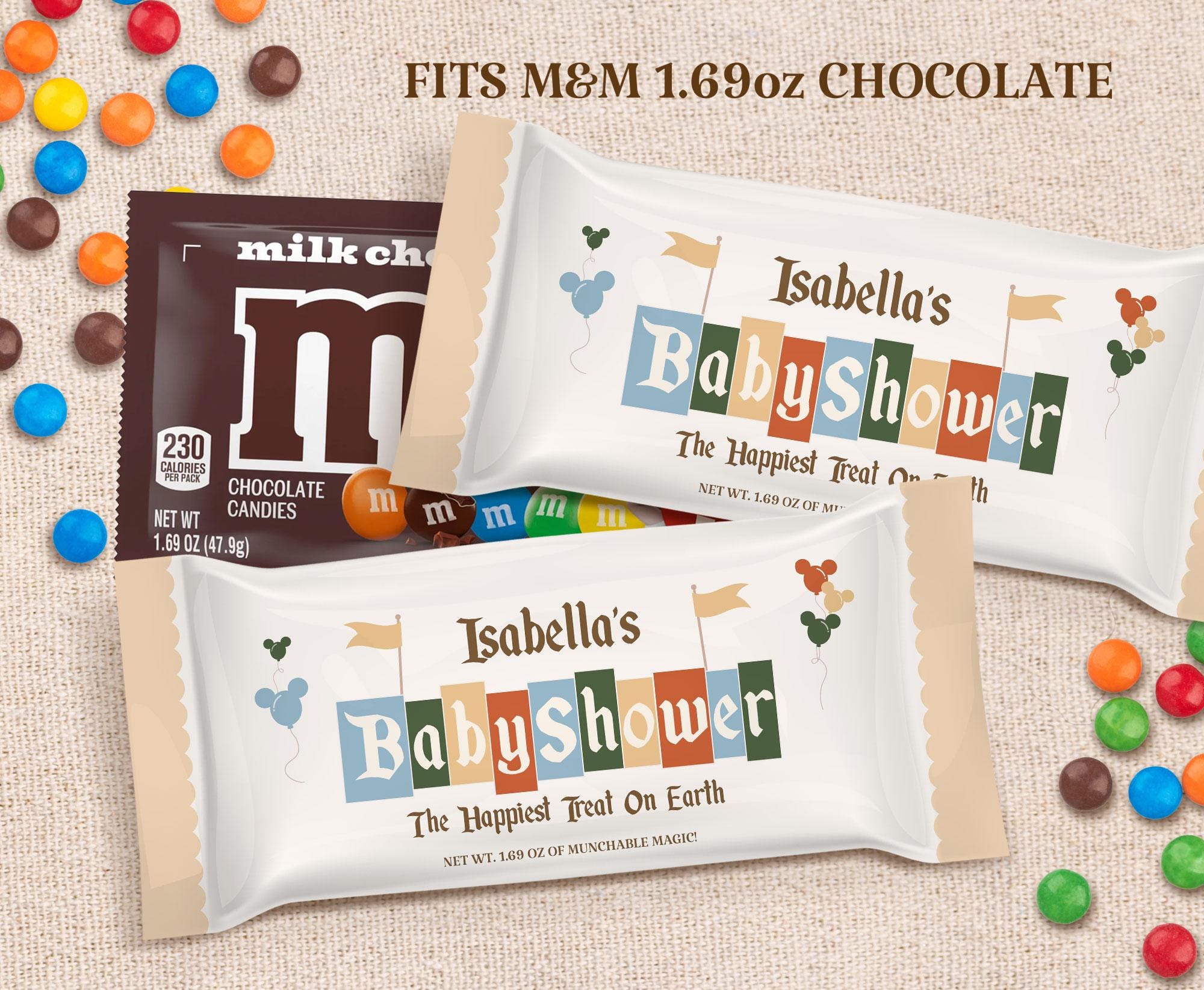 Editable Happiest Baby Shower on Earth M&M Chocolate Wrapper ...