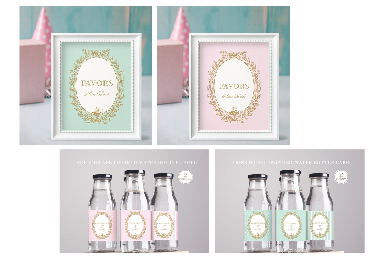 Editable French Cafe Party Kit, Paris Cafe Birthday Party Decor ...