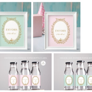 Editable French Cafe Party Kit, Paris Cafe Birthday Party Decor ...