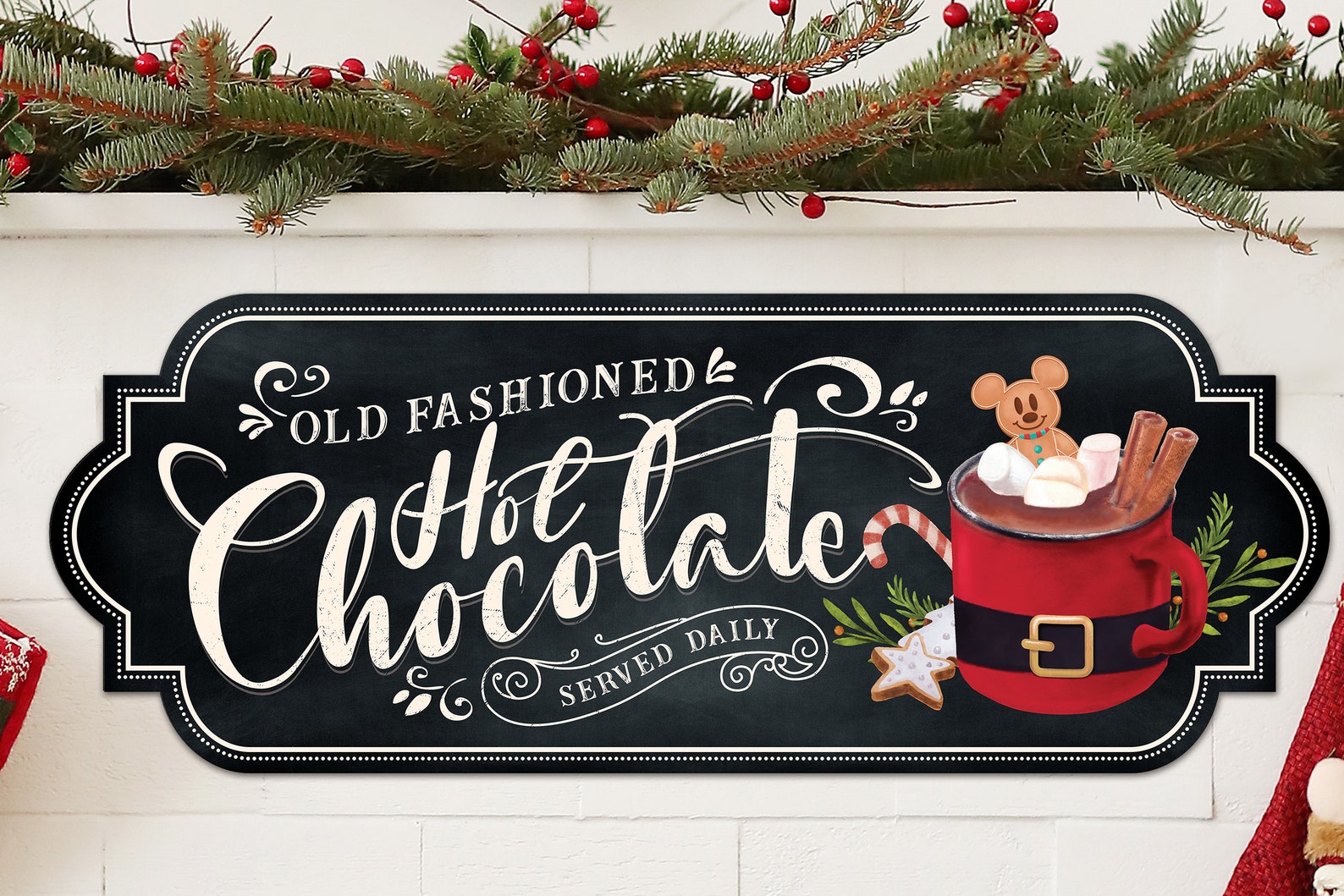 PRINTABLE Hot Chocolate Bar Kit, Mickey Hot Cocoa Bar, Hot Chocolate ...