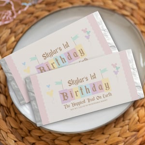 Editable Happiest Birthday on Earth Hershey Chocolate Wrapper ...