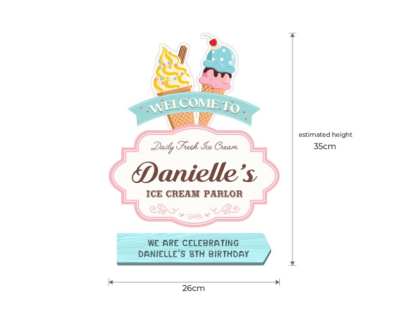 Printable Ice Cream Parlor Sign, Perfect for Any Ice Cream Theme ...