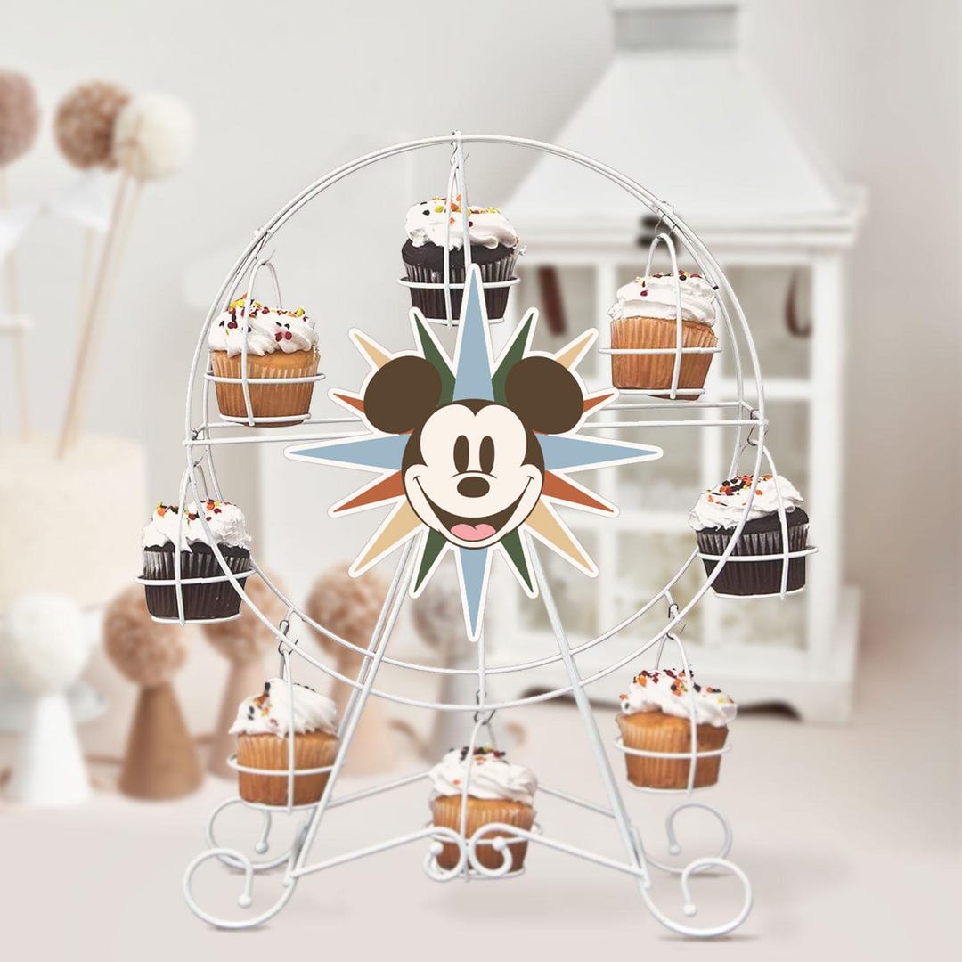 Printable Mickey's Fun Wheel Label, Mickey Birthday, Disneyland Party ...