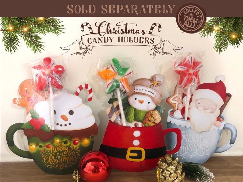 Christmas Candy Cane Holders | Christmas Candy Holders | Christmas ...