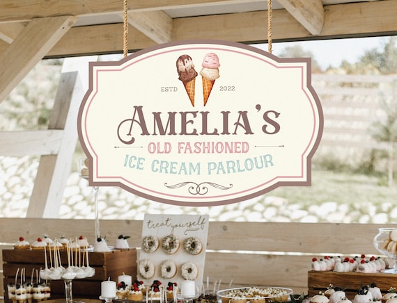 Printable Ice Cream Parlor Sign Perfect for Any Ice Cream - Etsy