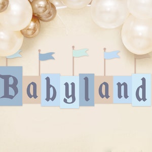 Printable Babyland Party Sign, Disneyland Baby Shower Party Decoration ...
