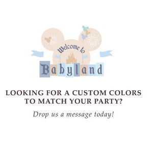 Printable Babyland Cake Topper, Disneyland Baby Shower Cake Topper ...