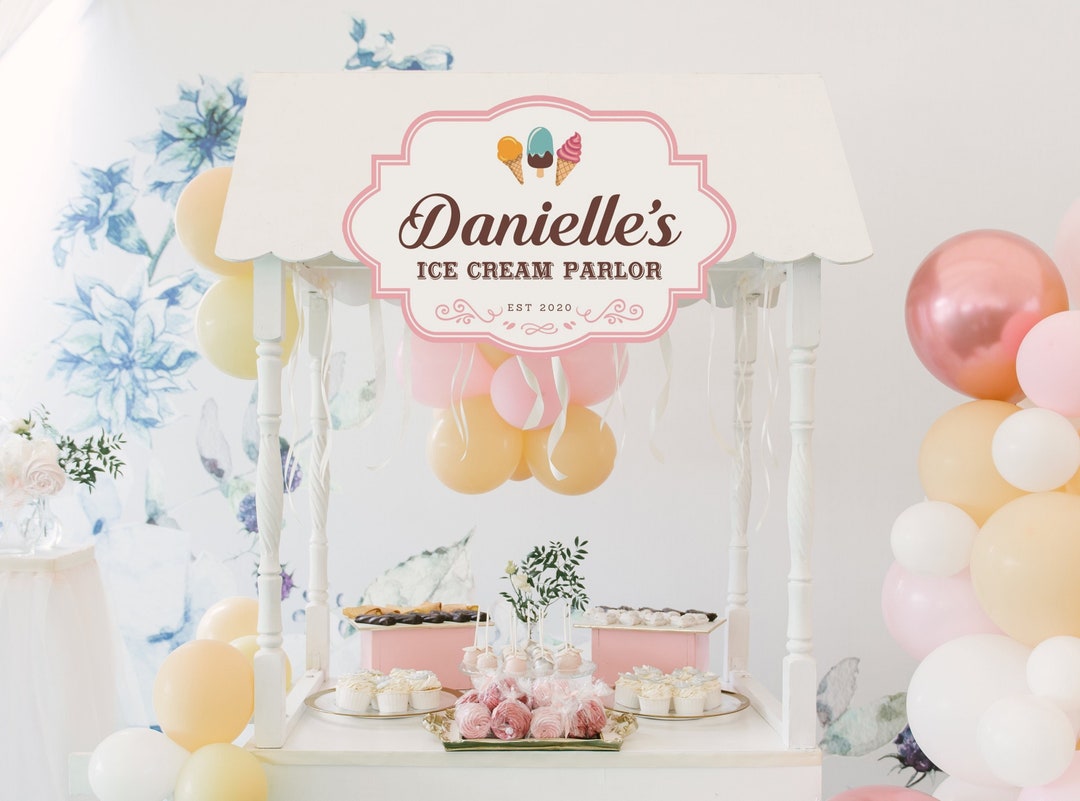 Printable Ice Cream Parlor Sign, Perfect for Any Ice Cream Theme ...