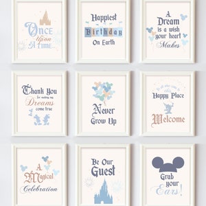 Printable Disneyland Birthday Sign Bundle, Mickey Birthday, Disneyland ...