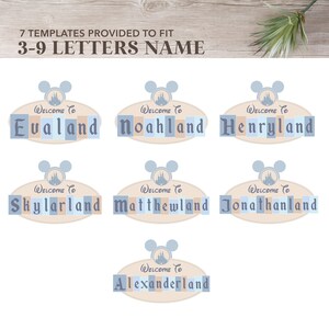 Editable Disneyland Party Directional Sign, Mickey Birthday, Happiest ...