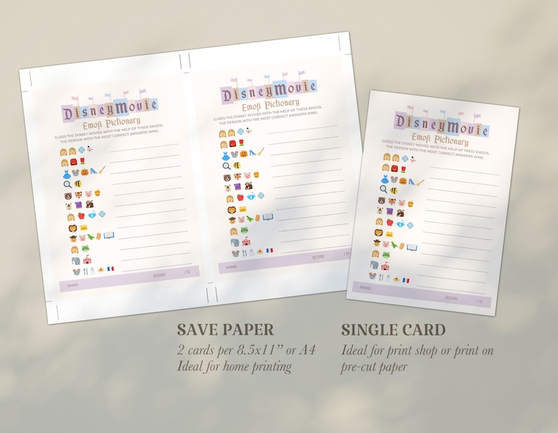 Printable Disney Movie Emoji Pictionary, Babyland Baby Shower Games ...