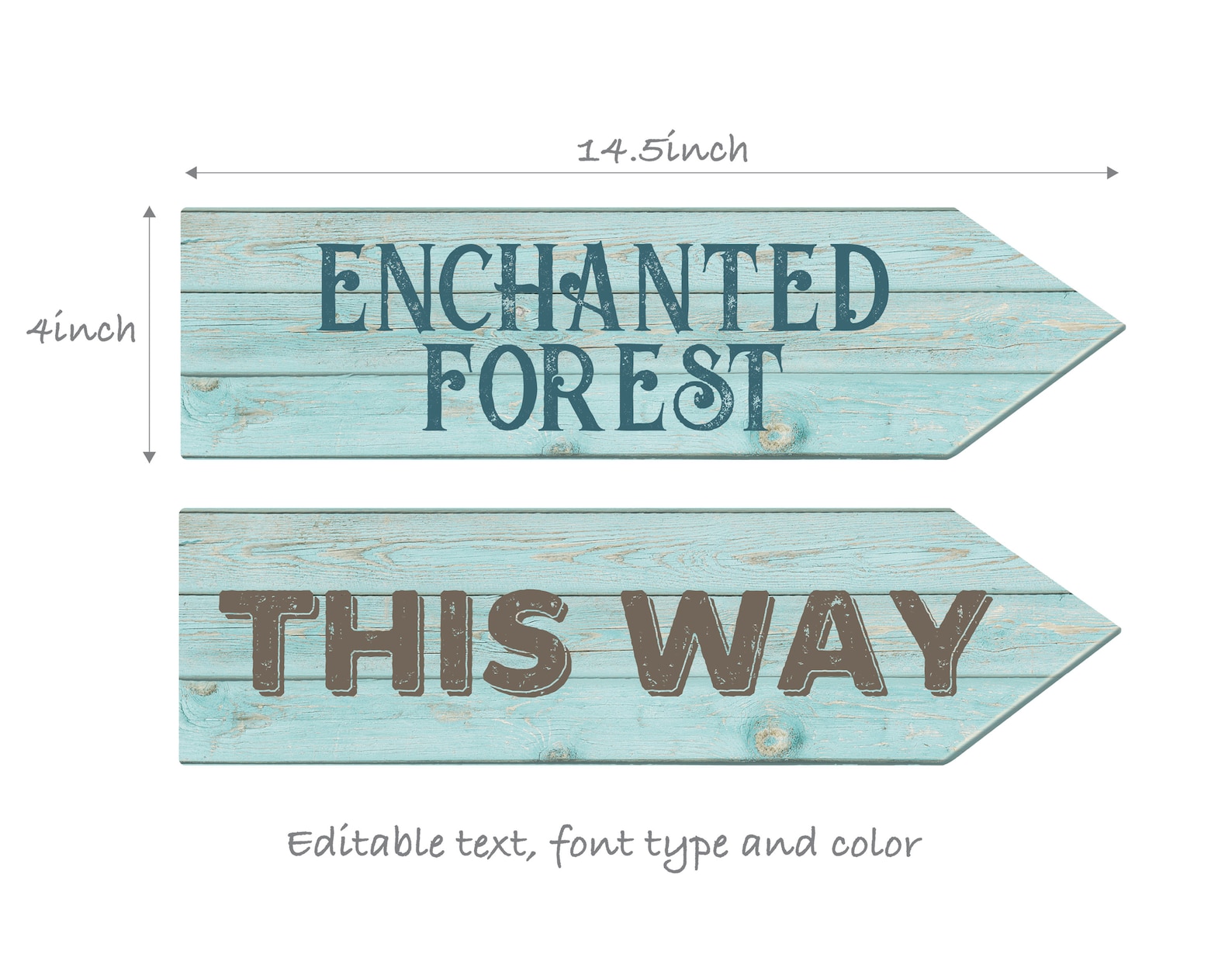 Editable Fairy Garden Sign Forest Sign Wooden Sign Perfect - Etsy