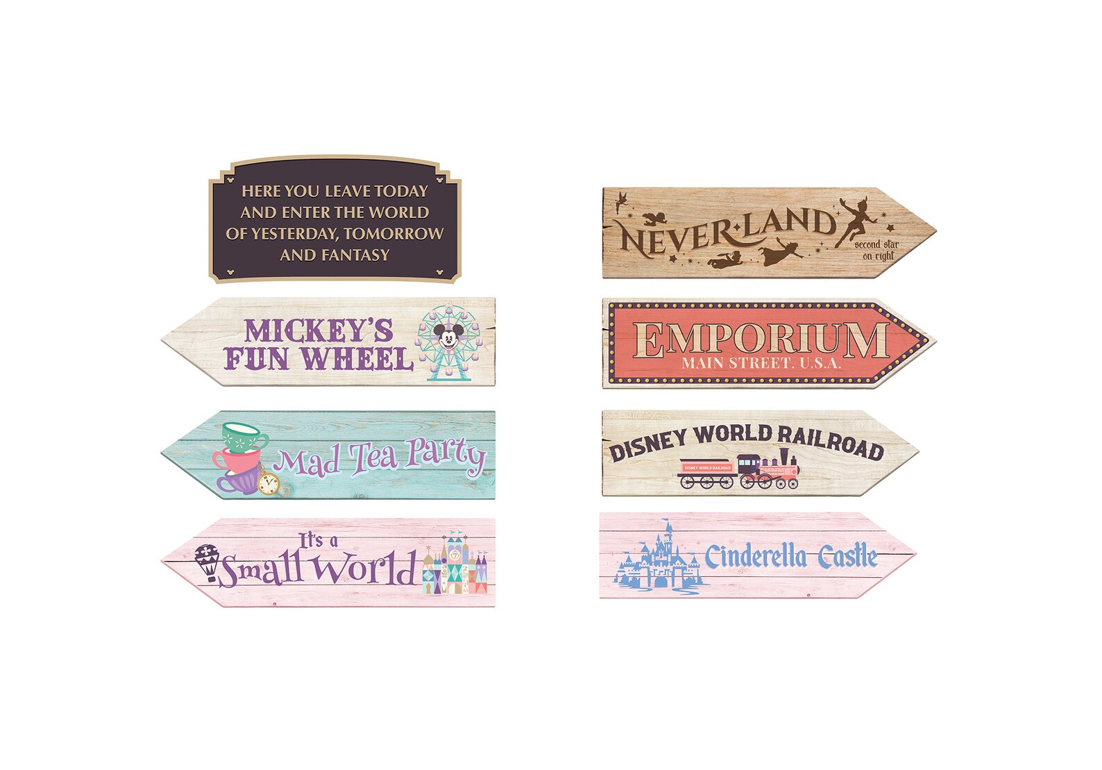 Disney World Party Directional Sign, Mickey Birthday, Princess Birthday ...