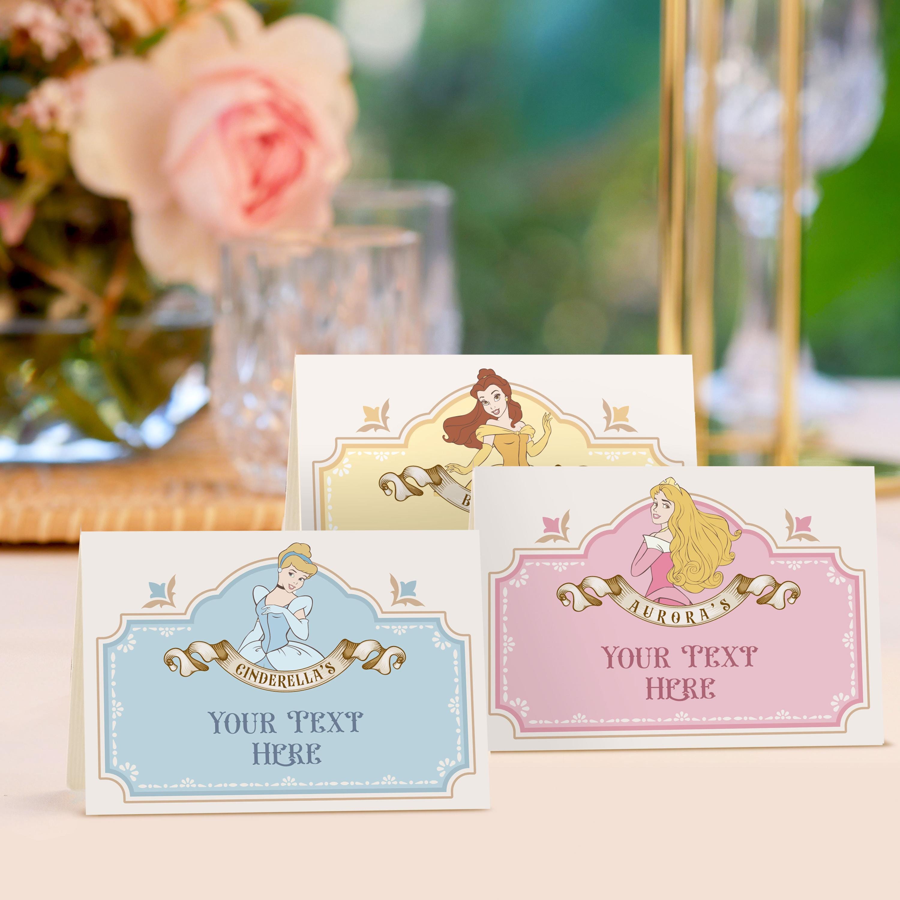 Printable Disney Princess Food Tents, Princess Party Food Label ...