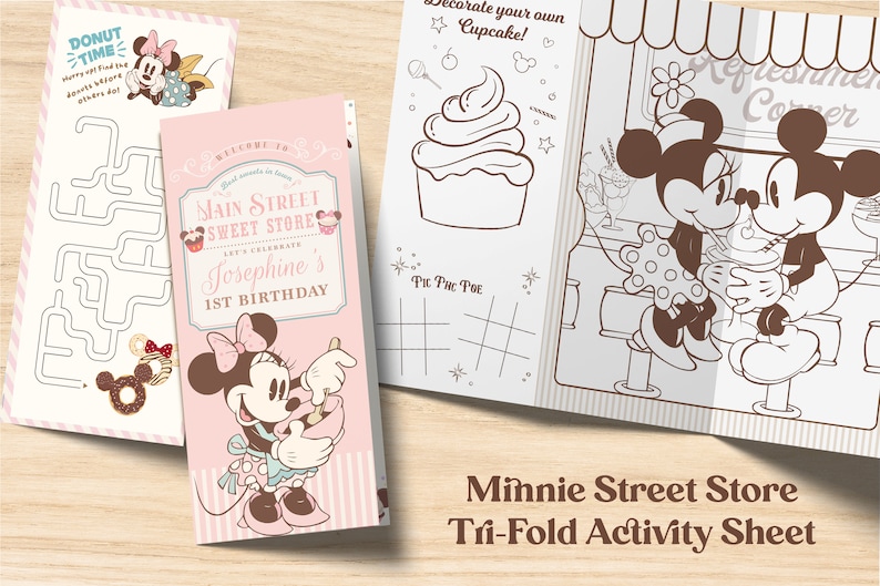 Hoja de actividades imprimible de Minnie, página para colorear de la ...