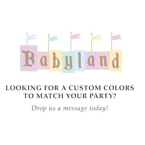 Printable Babyland Party Sign, Disneyland Baby Shower Party Decoration ...