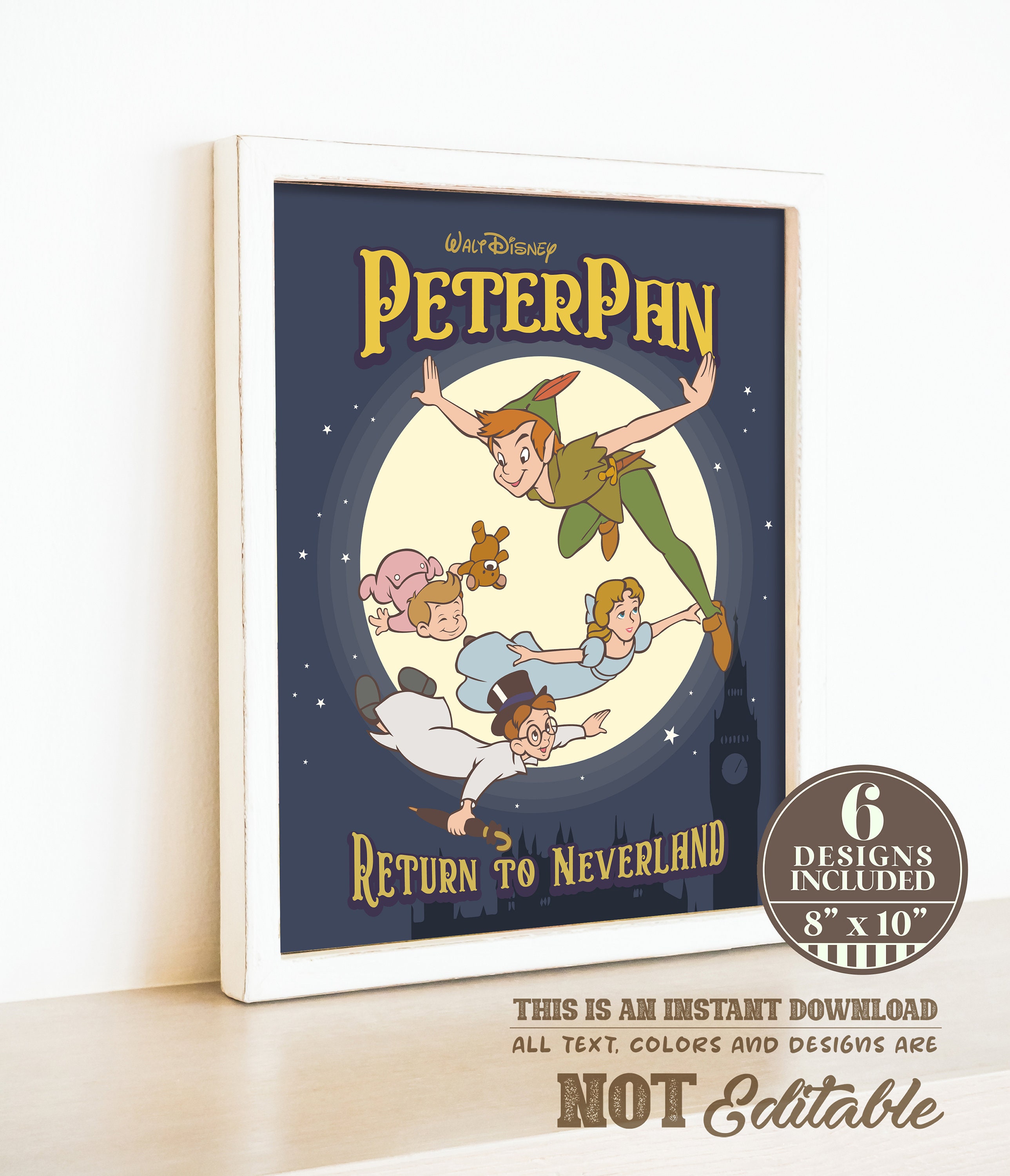 Printable Vintage Disney Poster, Disneyland Party Decoration, Disney ...