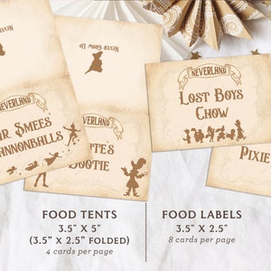 Neverland Party Food Tent, Peter Pan Party Food Label, Perfect for Any ...