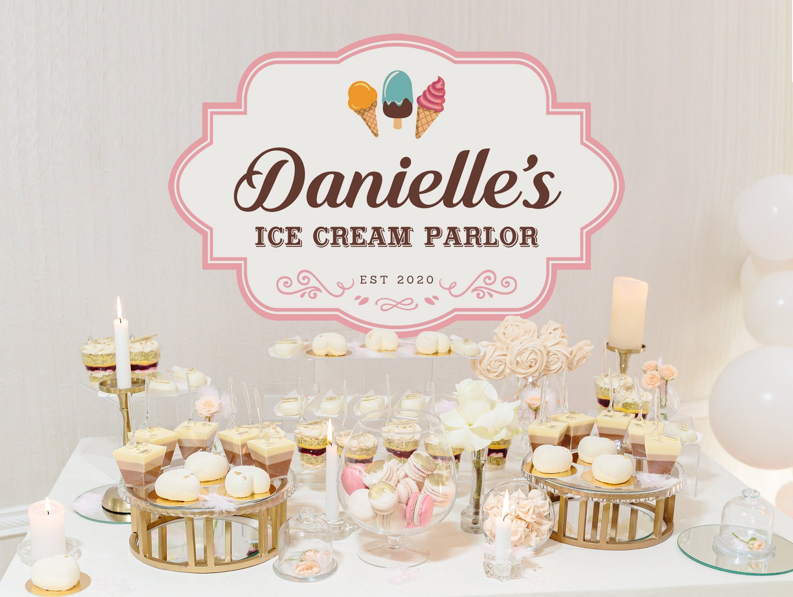 Printable Ice Cream Parlor Sign, Perfect for Any Ice Cream Theme ...