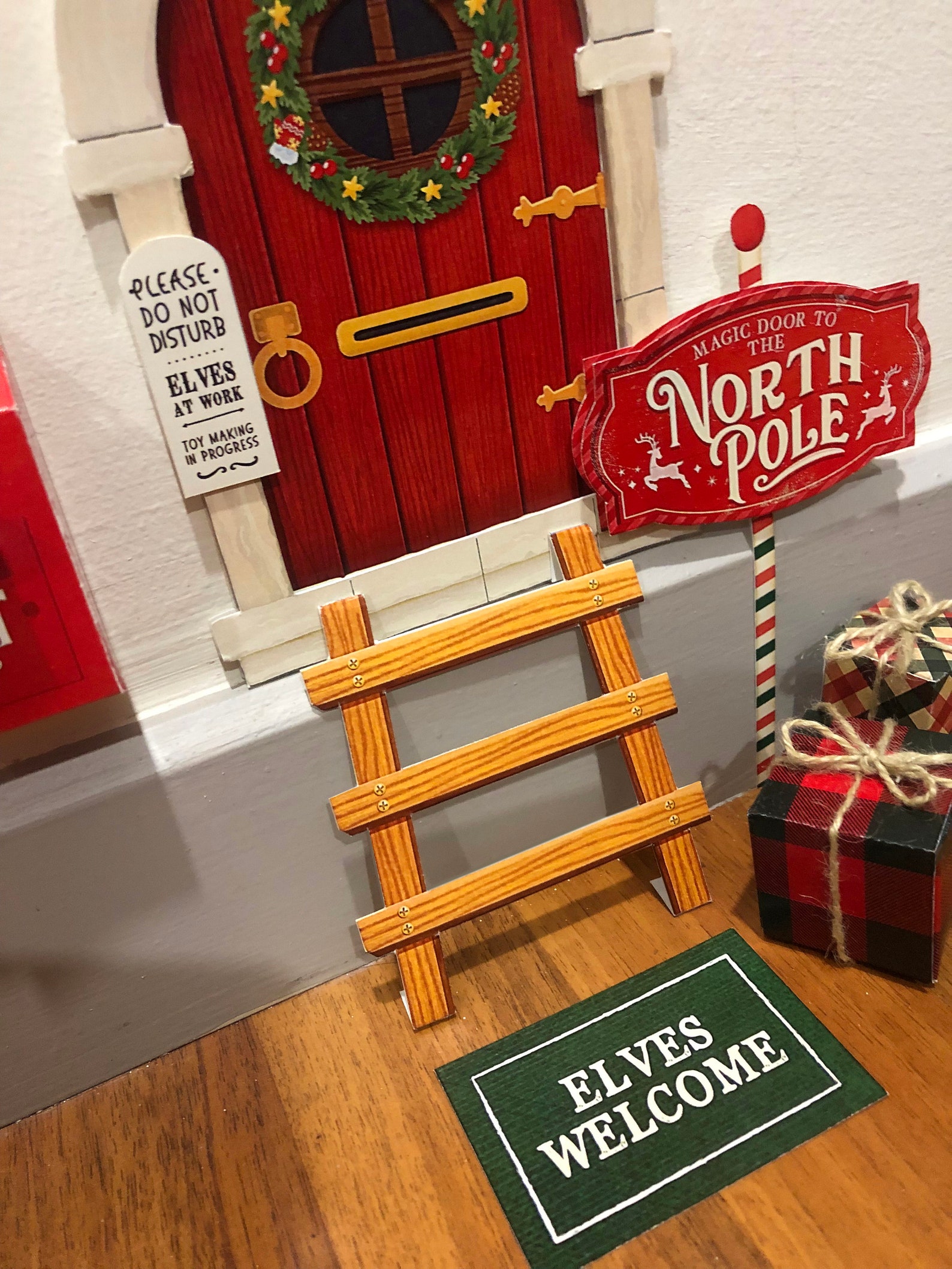 Printable Christmas Elf Door Christmas Decoration Digital - Etsy