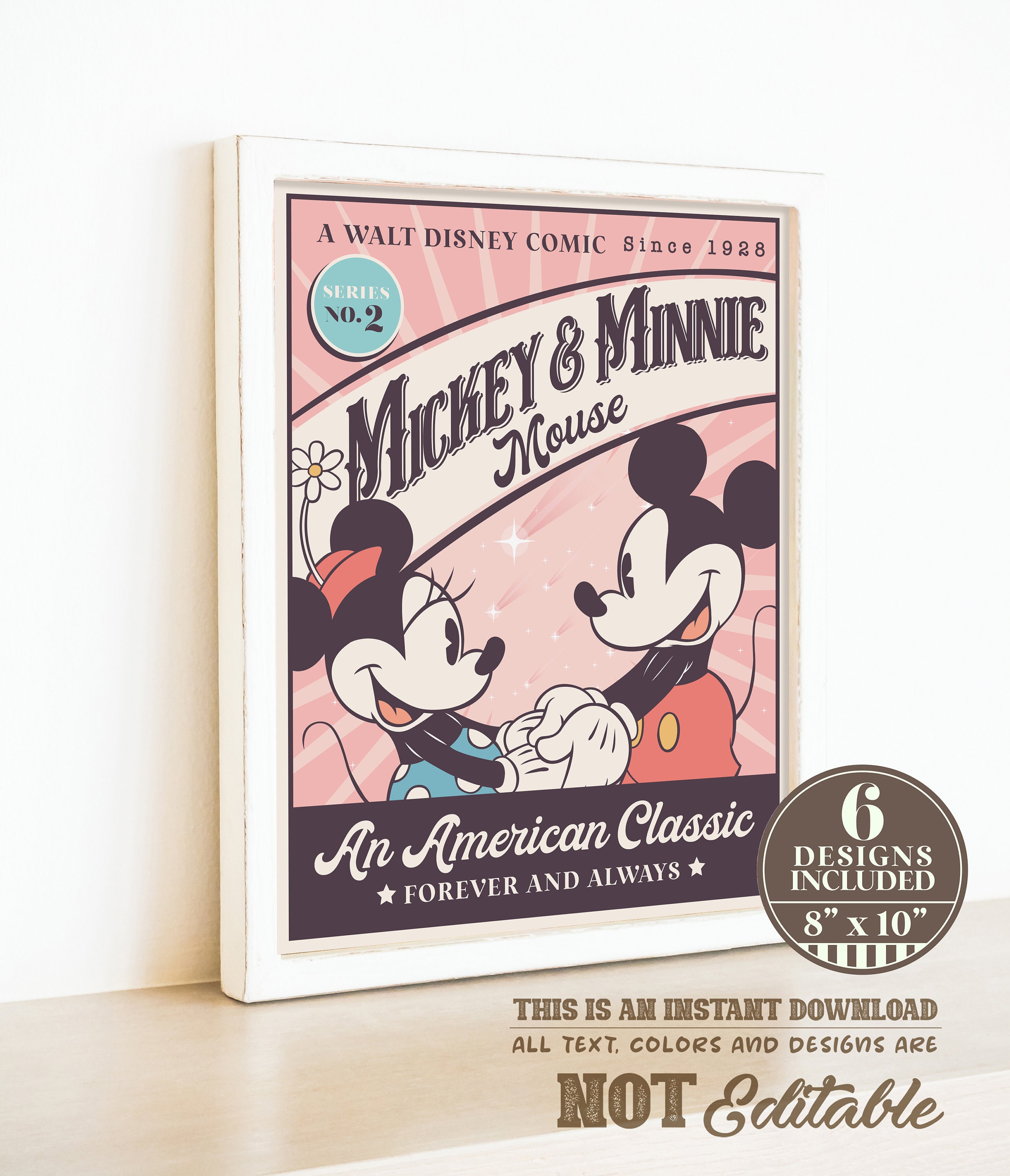 Vintage Minnie Poster Minnie Party Decoration Disneyland - Etsy