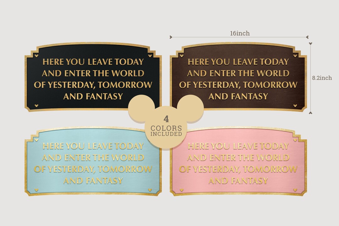 Disneyland Party Entrance Sign, Mickey Birthday, Princess Birthday ...