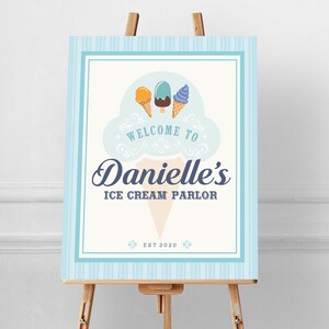 Ice Cream Parlor Sticker, Ice Cream Tub Label, Digital File - Etsy
