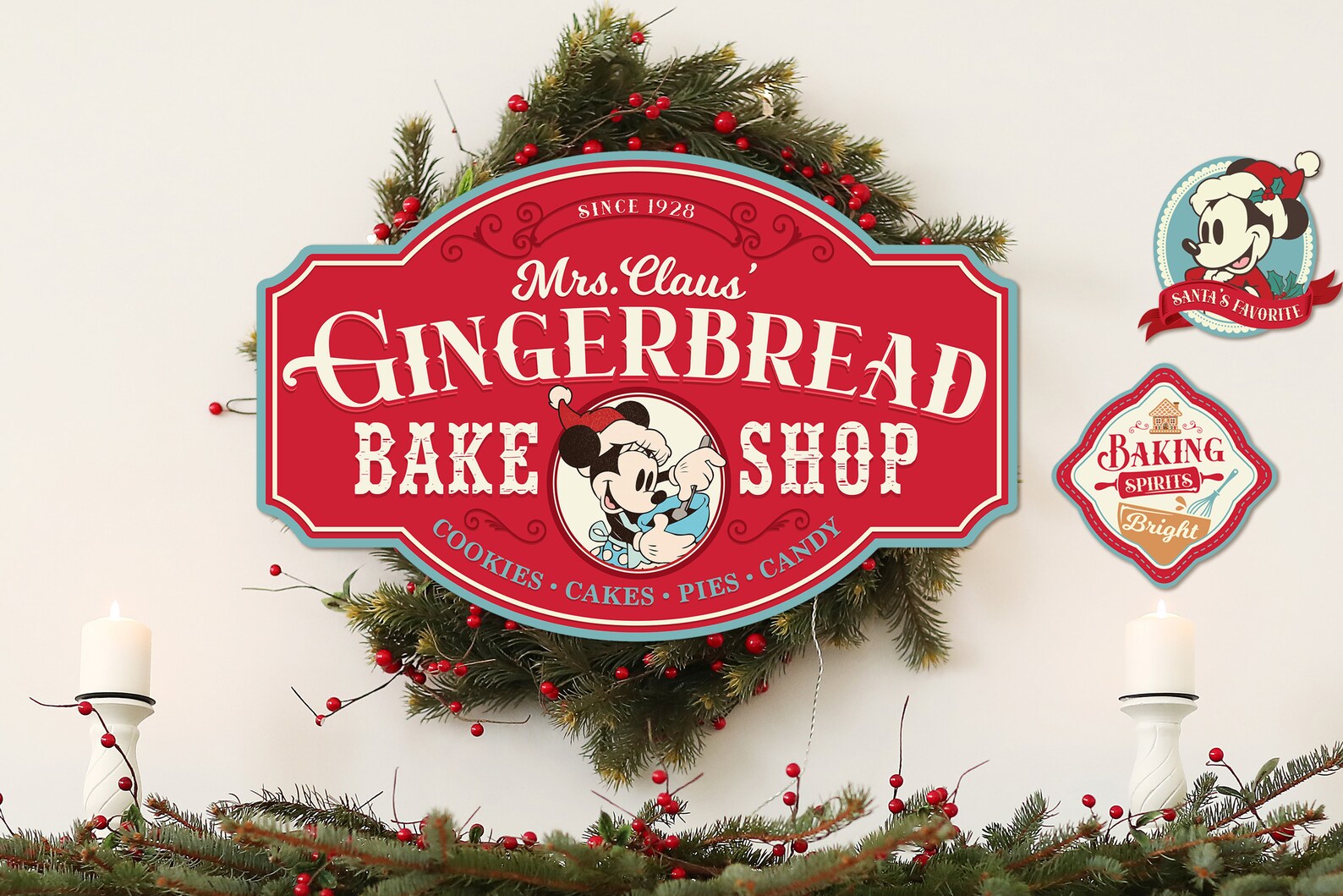 PRINTABLE Minnie Gingerbread Bakery Sign, Cookie Exchange Party ...