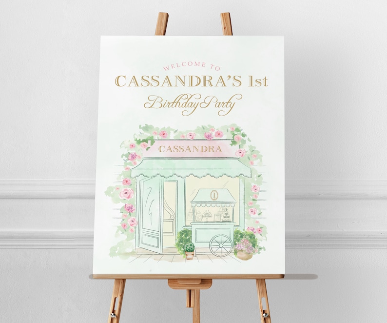 Editable French Cafe Party Kit, Paris Cafe Birthday Party Decor ...
