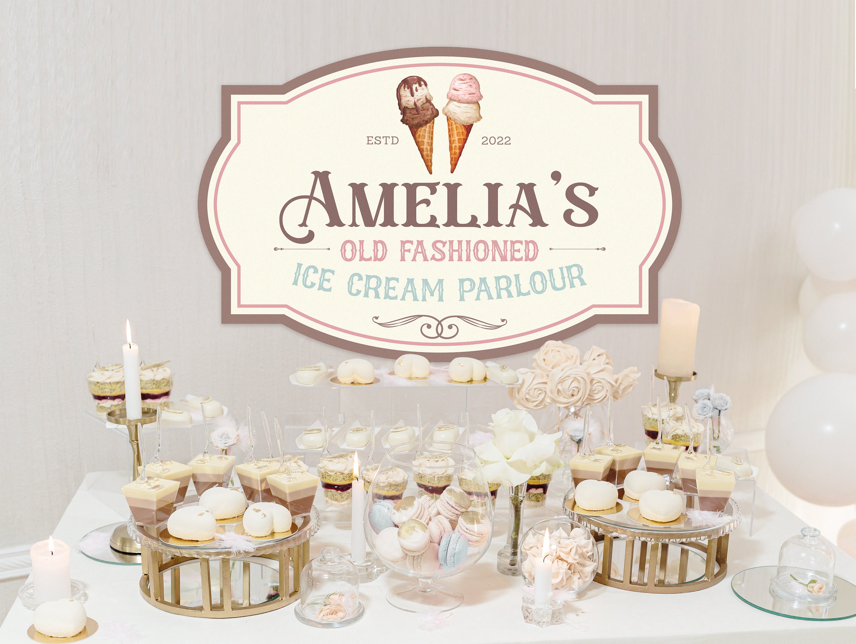 Letrero de heladería imprimible, perfecto para cualquier fiesta o ...