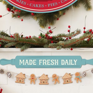 PRINTABLE Gingerbread Bakery Sign, Cookie Exchange Party Decoration ...