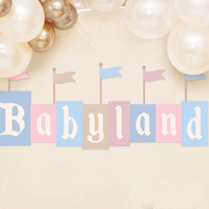 Printable Babyland Party Sign, Disneyland Gender Reveal Party ...