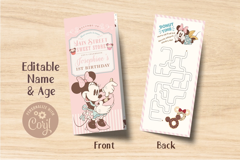 Hoja de actividades imprimible de Minnie, página para colorear de la ...