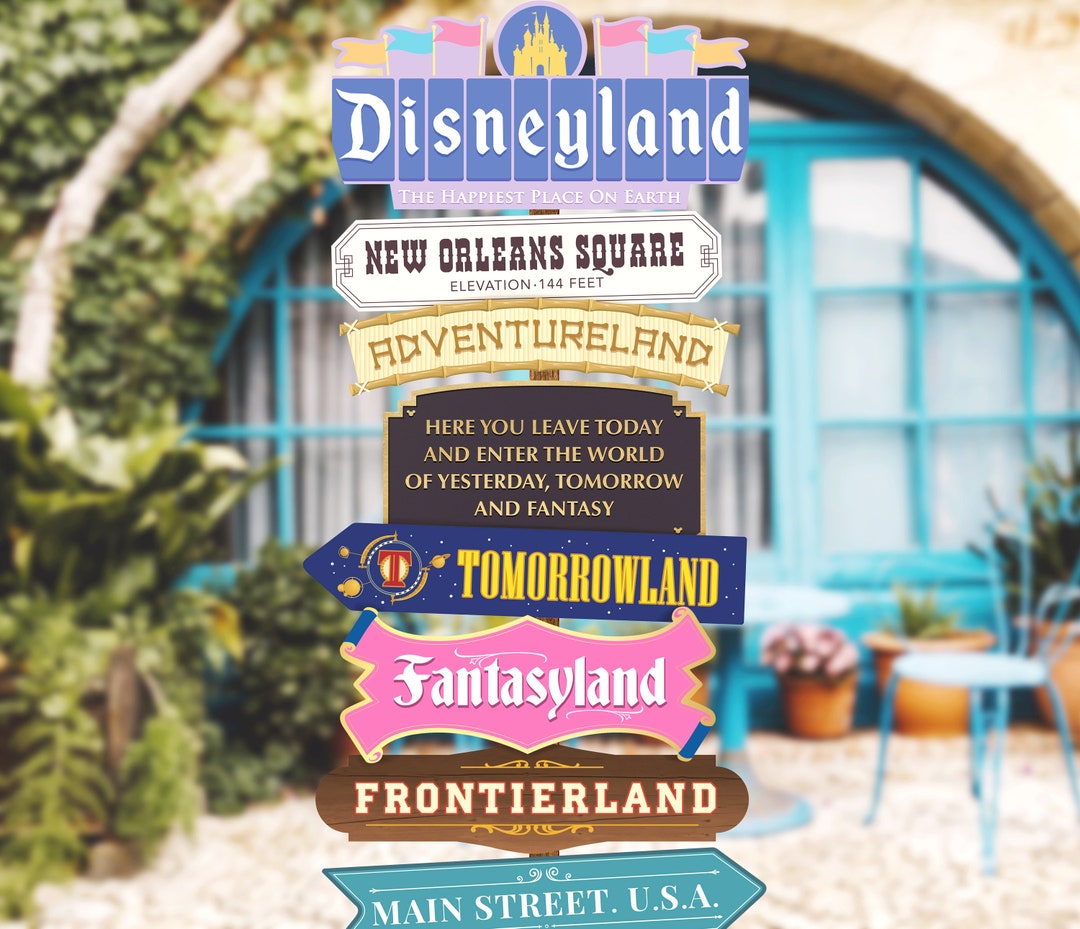 Disneyland Party Directional Sign, Mickey Birthday, Princess Birthday ...
