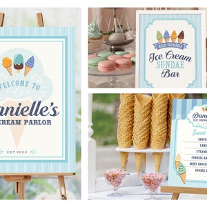 Printable Ice Cream Parlor Sign, Perfect for Any Ice Cream Theme ...