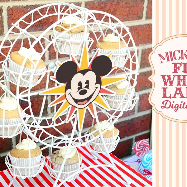 Mickey Mouse Fun Wheel - Etsy