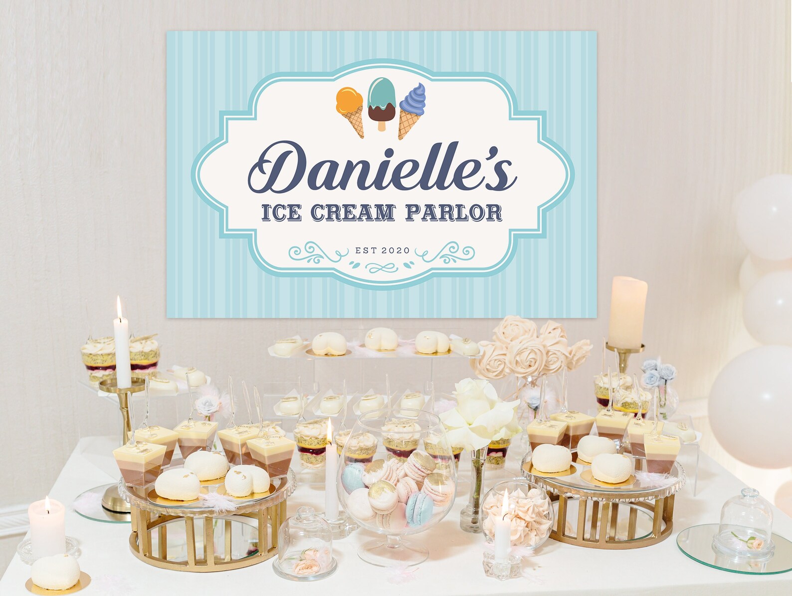 Printable Ice Cream Parlor Sign, Perfect for Any Ice Cream Theme ...